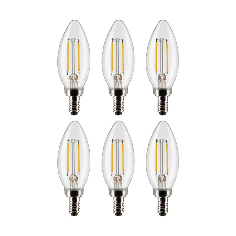 Satco 3 Watt B11 LED - Clear - Candelabra Base - 90 CRI - 2700K - 120 Volt - Wayfair Canada